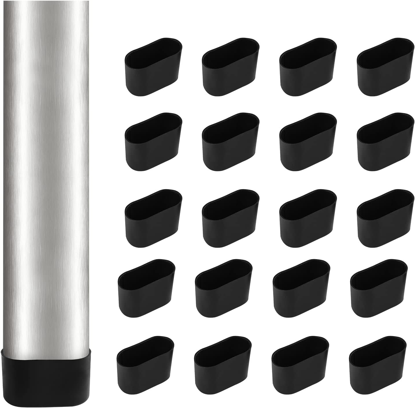 Amazon.com: 16Pcs Oval Furniture Feet Pads Rubber Table Chair Leg End ...