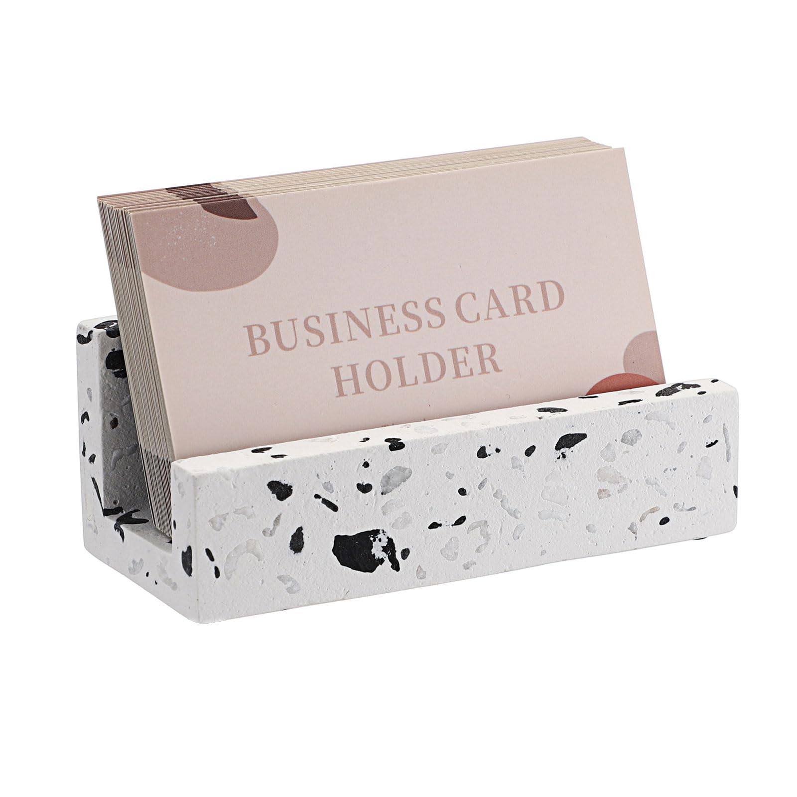 Snapklik.com : Hipiwe Business Card Holder For Desk Terrazzo Business ...