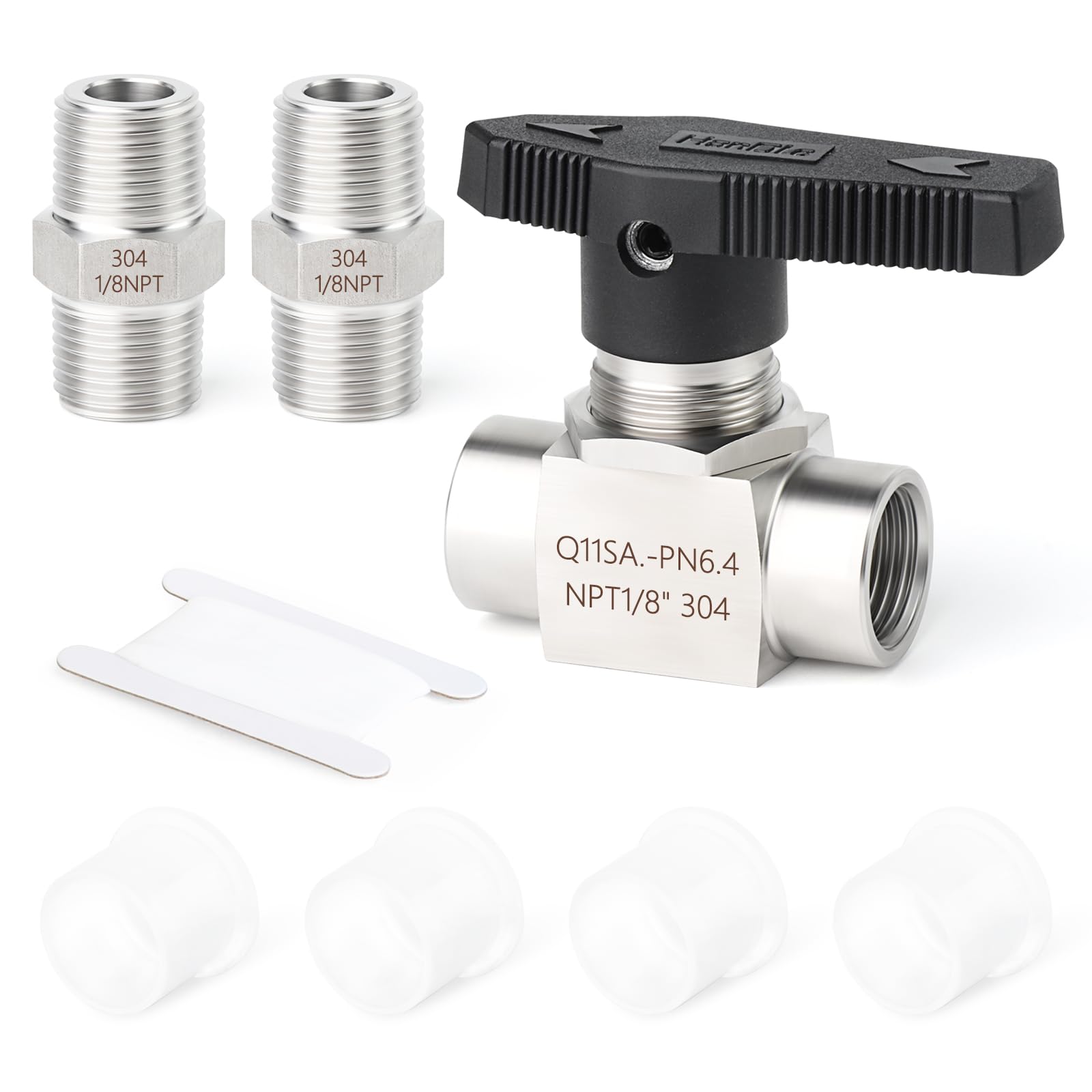 Amazon.com: TAISHER 1PCS 1/8" FNPT Reduce port 3mm Ball Valve Kit,L ...