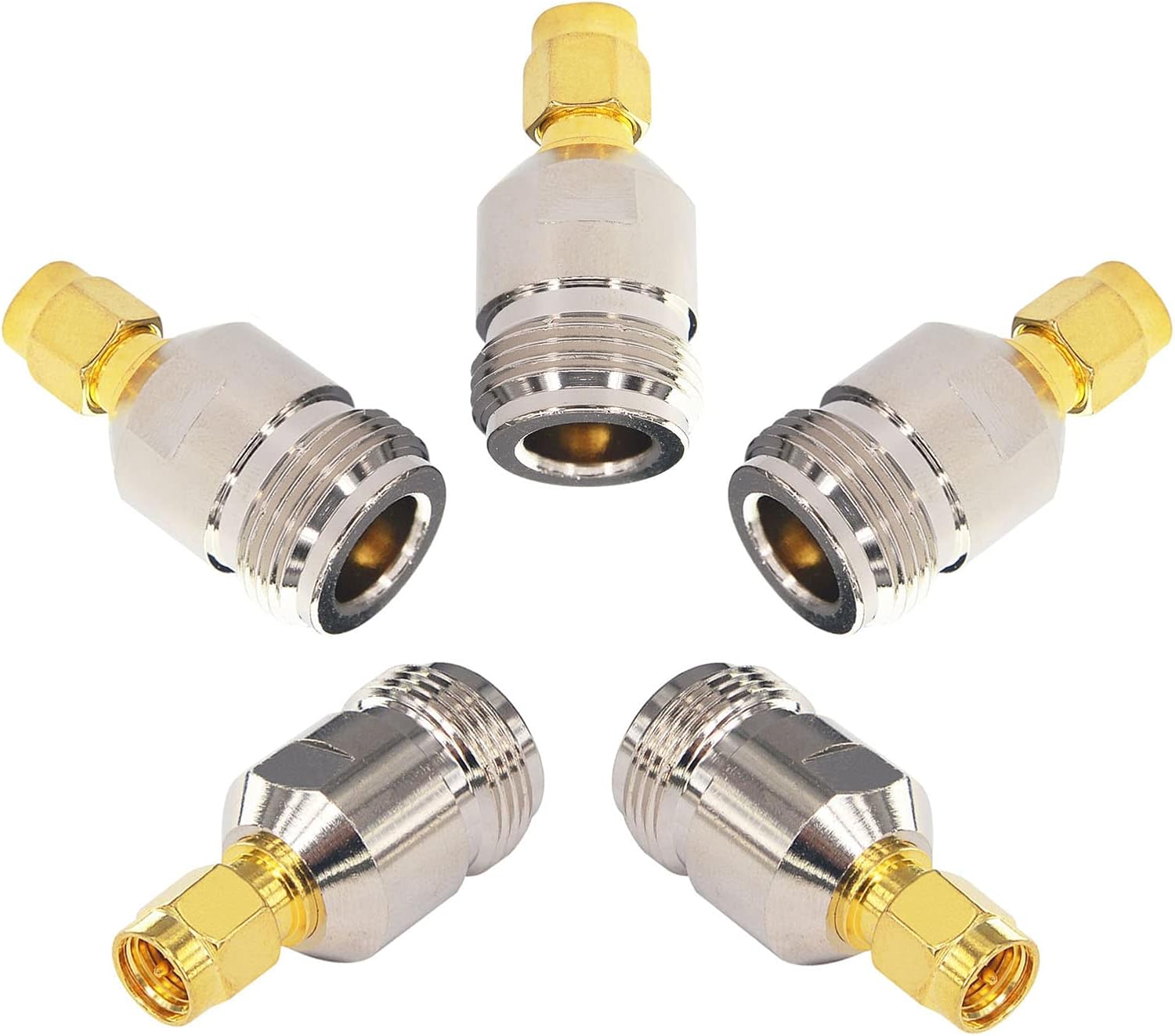 Amazon.com: BOOBRIE 5-Pack SMA Antenna Adapter N-Type to SMA Coaxial ...