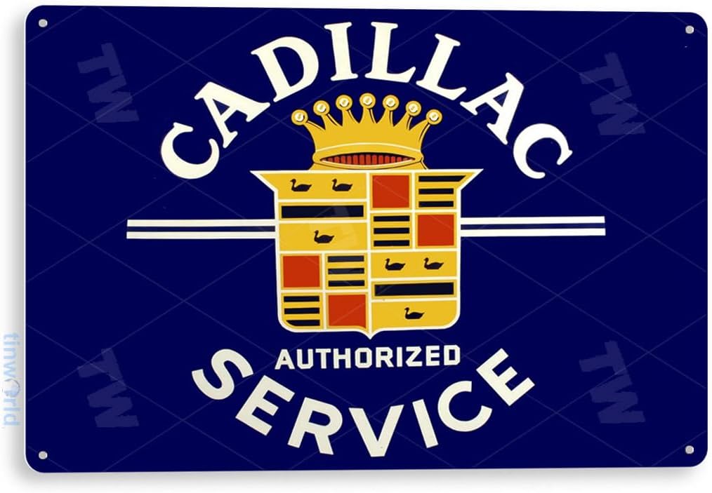 Amazon.com: Tinworld Tin Sign: “Cadillac Service” Metal Decor Parts ...