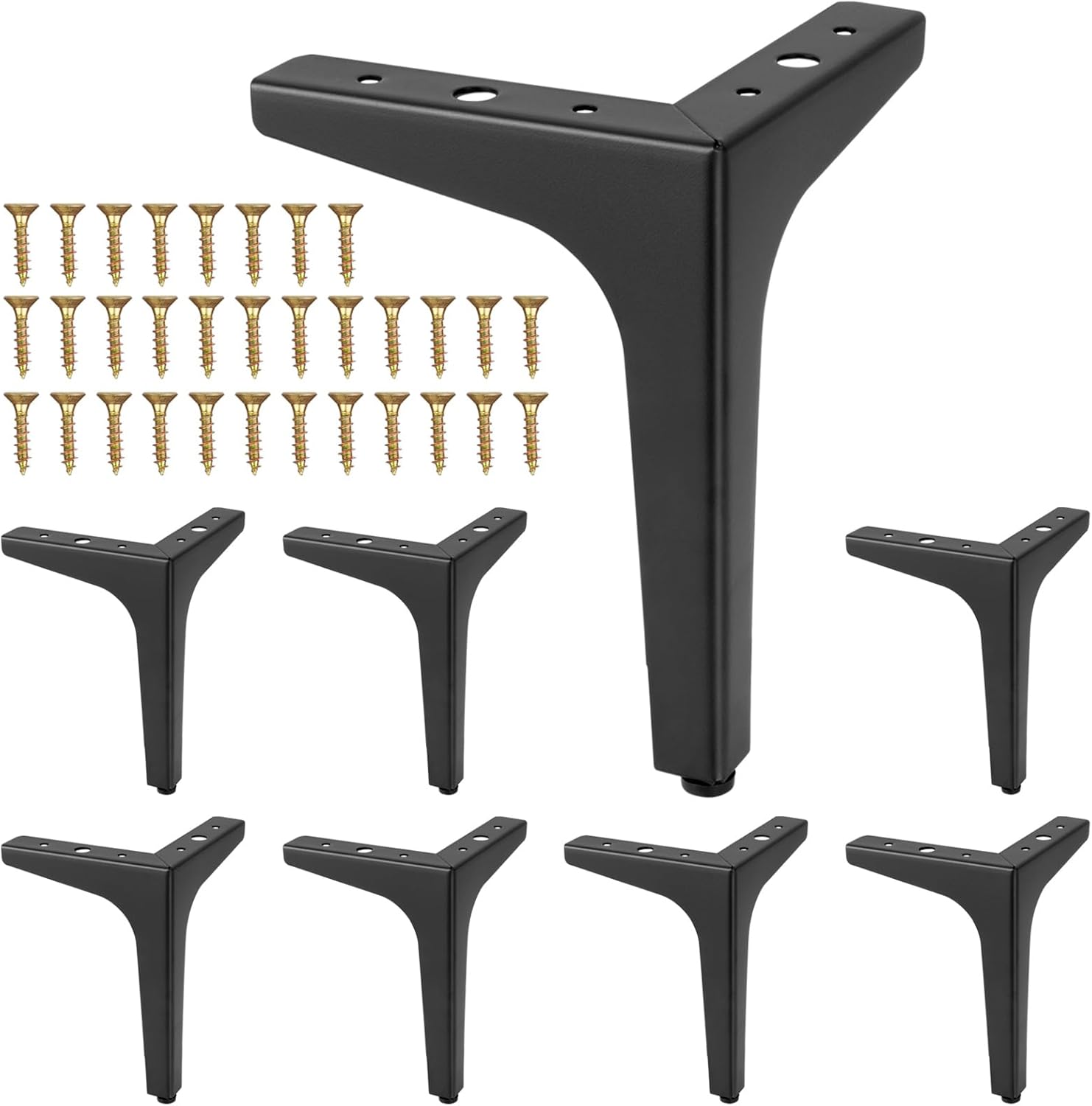 Amazon.com: Komokeru Metal Furniture Legs 7 Inch, Modern Style ...