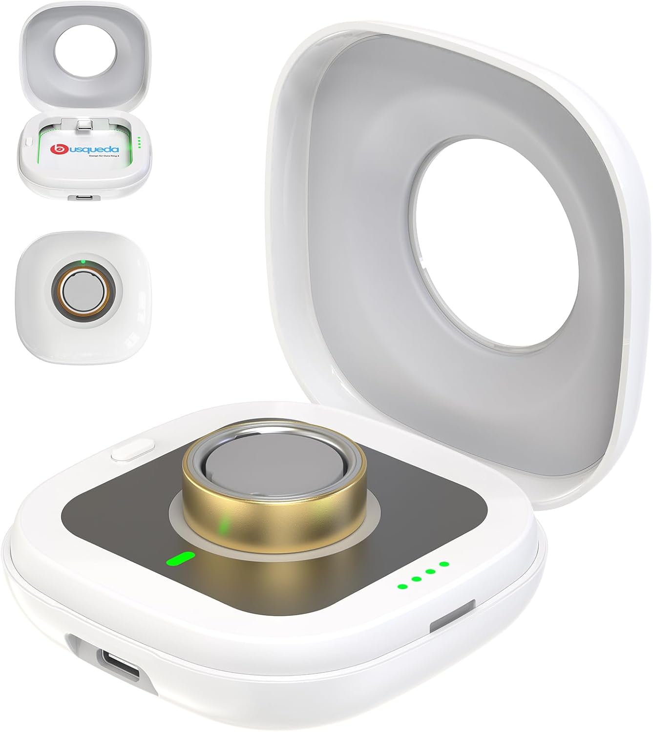 Amazon.com: Wireless Charging Case for Oura Ring 4 Charger, 2000mAh ...