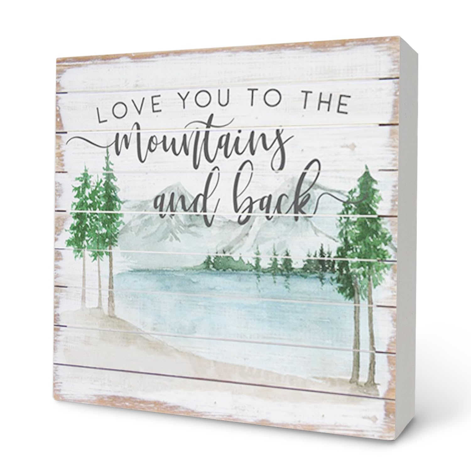 Amazon.com : Knibeo Love Decor,Love You to the Mountains and Back Wood ...