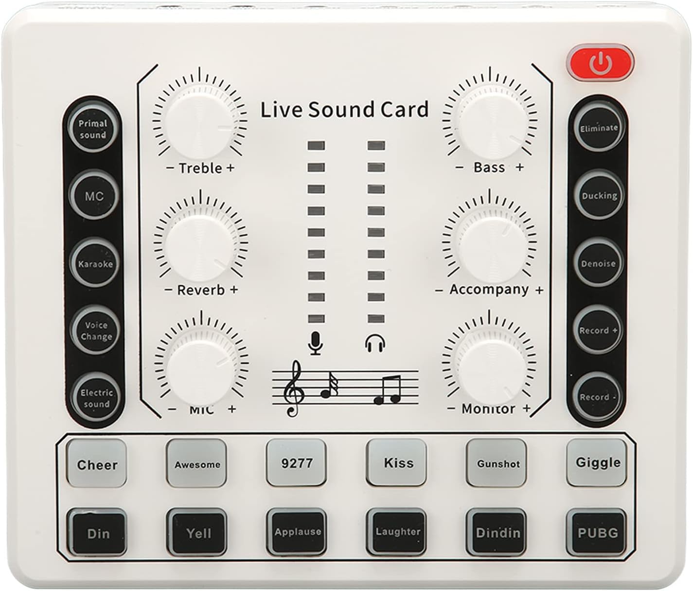 DJ Mixer Sound Mixer, PC Tarjeta de Sonido Externa Tarjeta de Sonido en ...