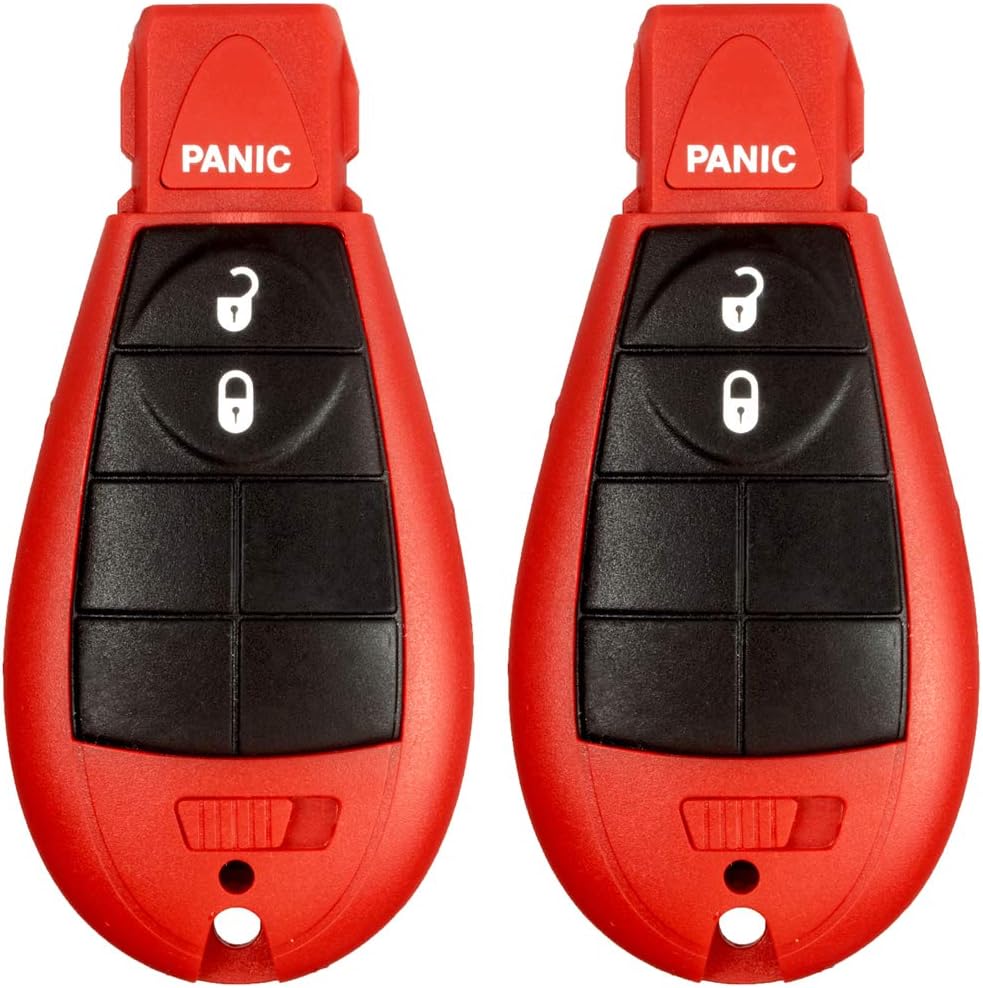 Amazon.com: 2 New Red Keyless Entry 3 Button Remote Key Fob Fobik Shell ...