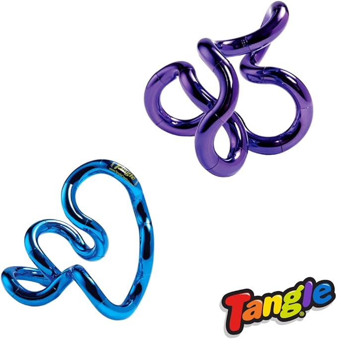 Amazon.com: Tangle Jr. Metallic (2-Pack) - Purple & Blue - Genuine ...