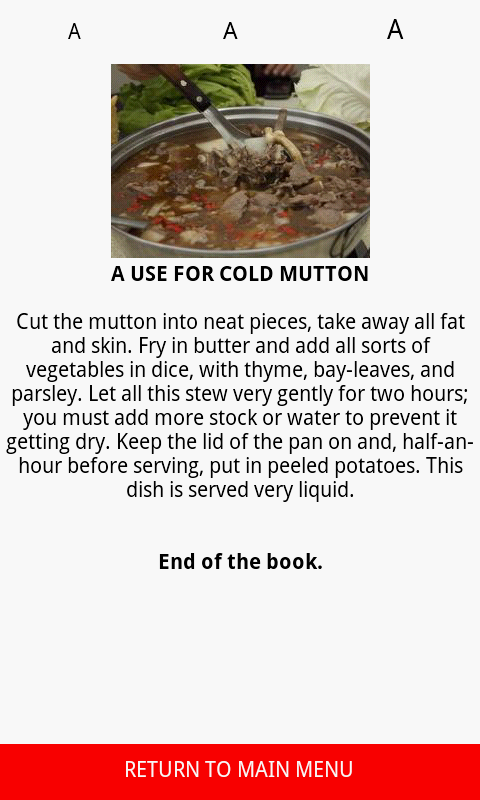 A USE FOR COLD MUTTON - App on Amazon Appstore