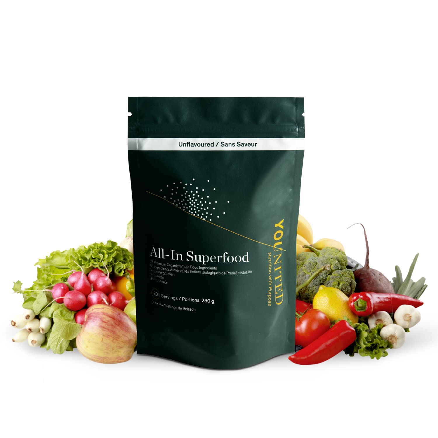 Greens Superfood Powder - Younited All-In Superfood Greens Powder with ...