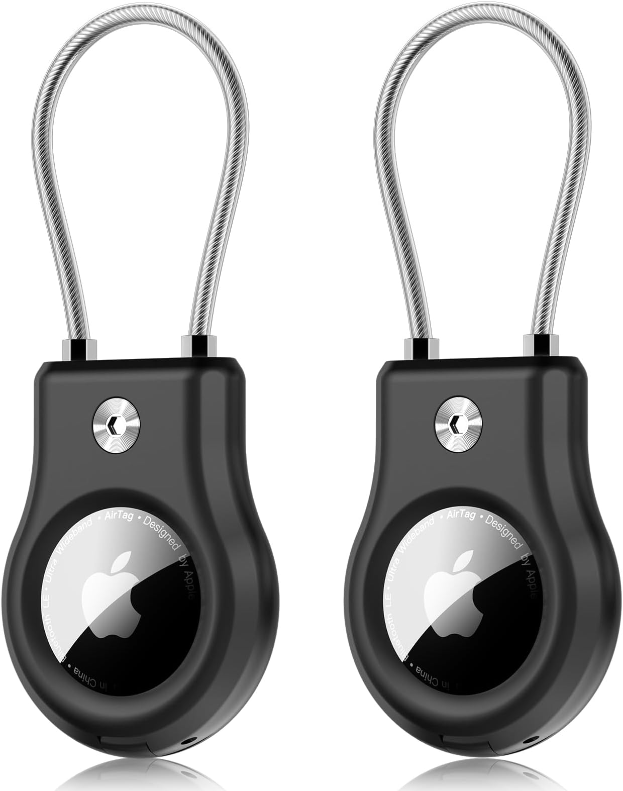 Amazon.com: FlyCoco Compatible with Apple AirTag Secure Holder, 2 Pack ...