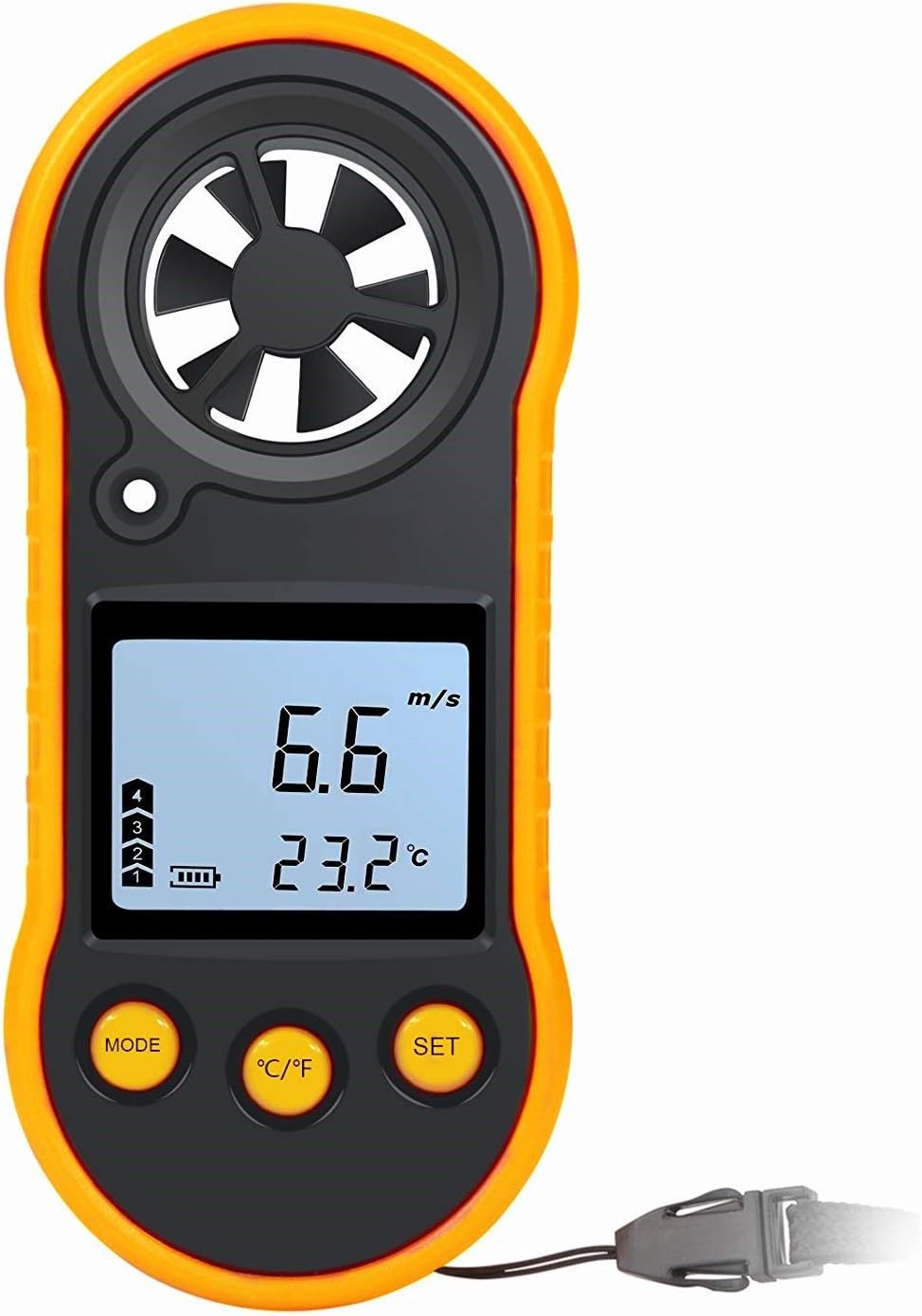 Amazon.com : HAPPEEY Digital Anemometer, Wind Speed Meter, Air Flow ...