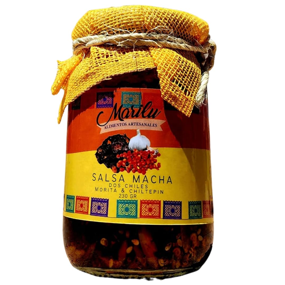 Salsa Macha Chile Morita Y Chiltepin, Original De chiles seco y ...