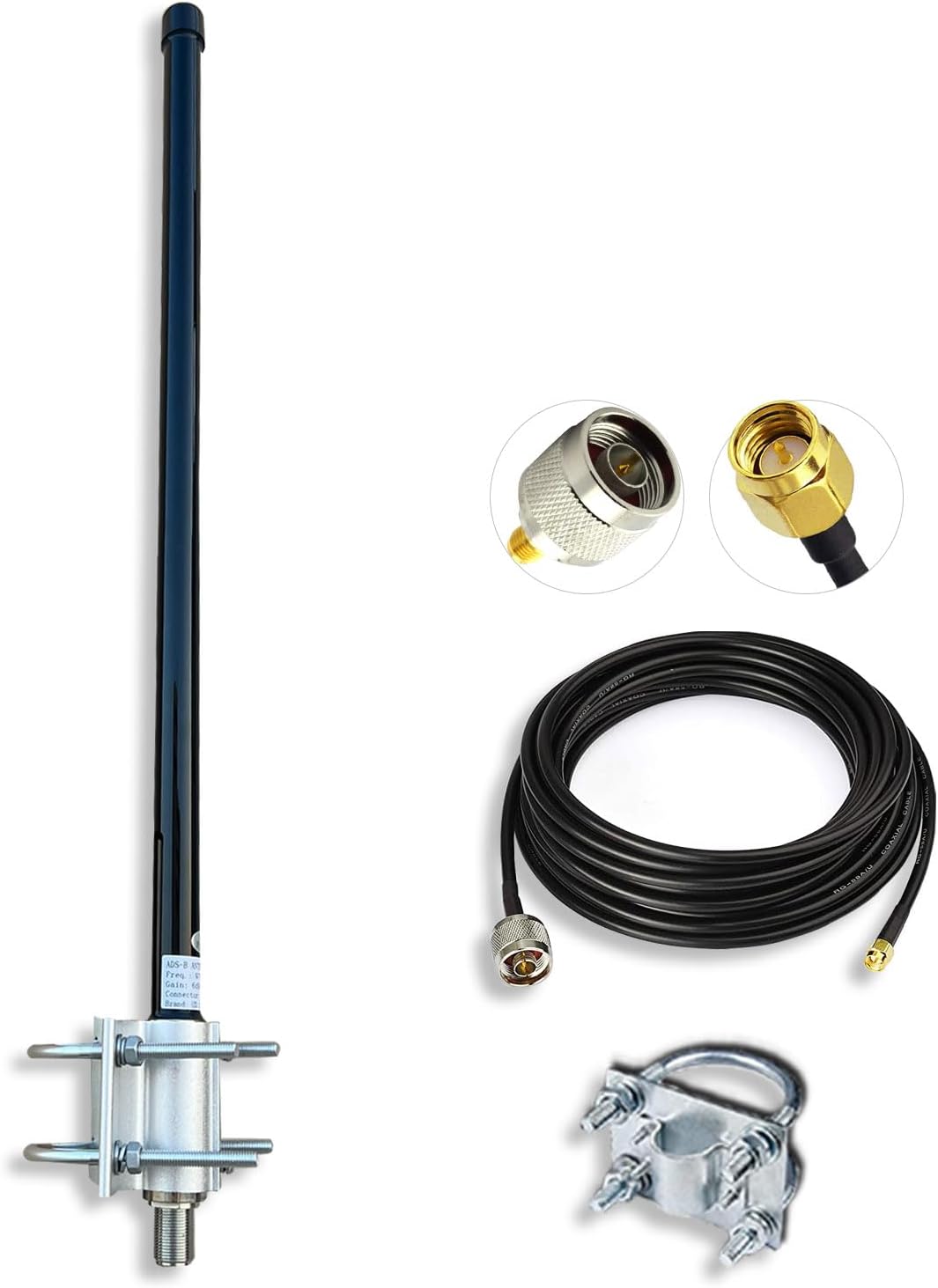 Amazon.com: ADS-B Antenna 1090MHz 978MHz Antenna N-Type Female ...