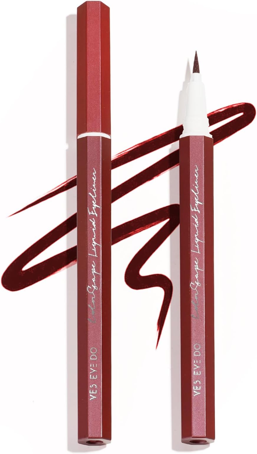 Amazon.com : YES.EYE DO Liquid Eyeliner Wine Red - Long Lasting & Fast ...