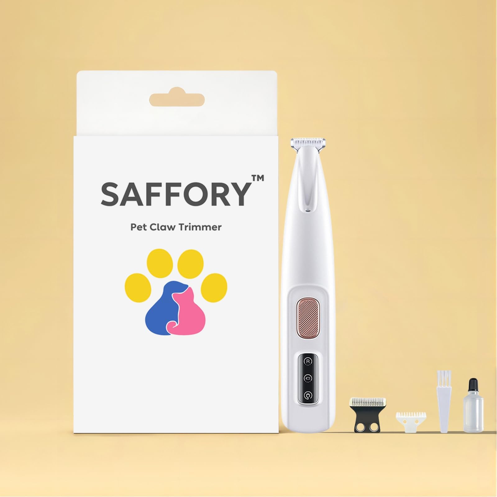 Amazon.com: saffory Dog Paw Trimmer, Pet Claw Trimmer with LED Light ...