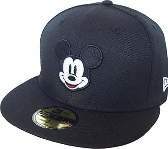 New Era Mickey Mouse Head Black 59fifty 5950 Fitted Cap Disney Cap ...
