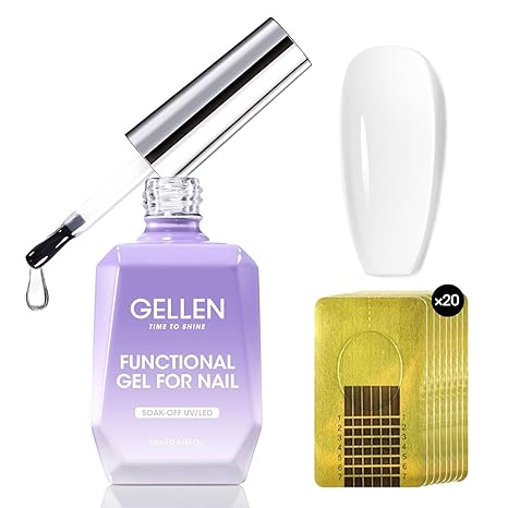 Amazon.com: GELLEN 7 in 1 Builder Gel for Nails in a Bottle, 18ml Clear ...