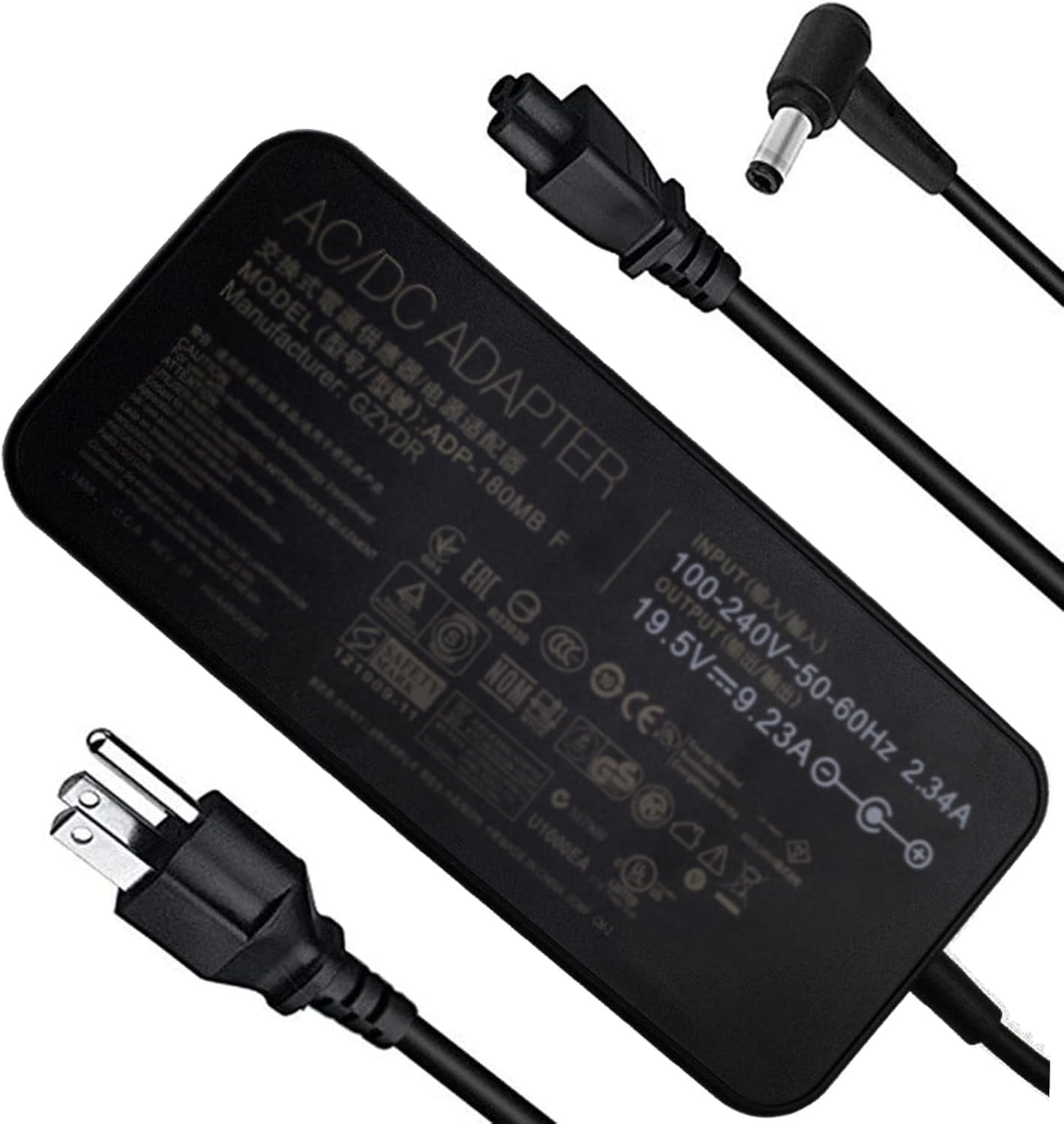 Amazon.com: 180 Laptop Charger for MSI Gaming Laptop AC Adapter for MSI ...