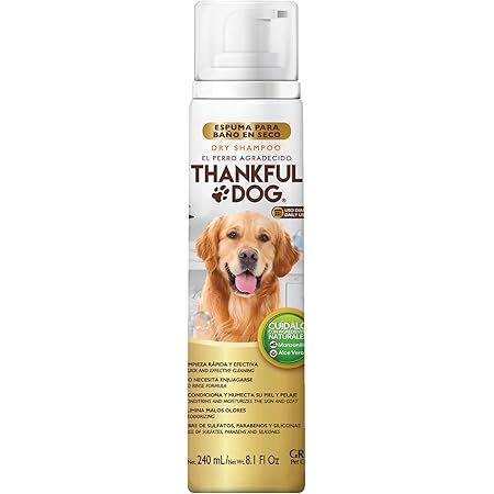 Thankful Dog Shampoo en seco | Shampoo para perro con ingredientes ...