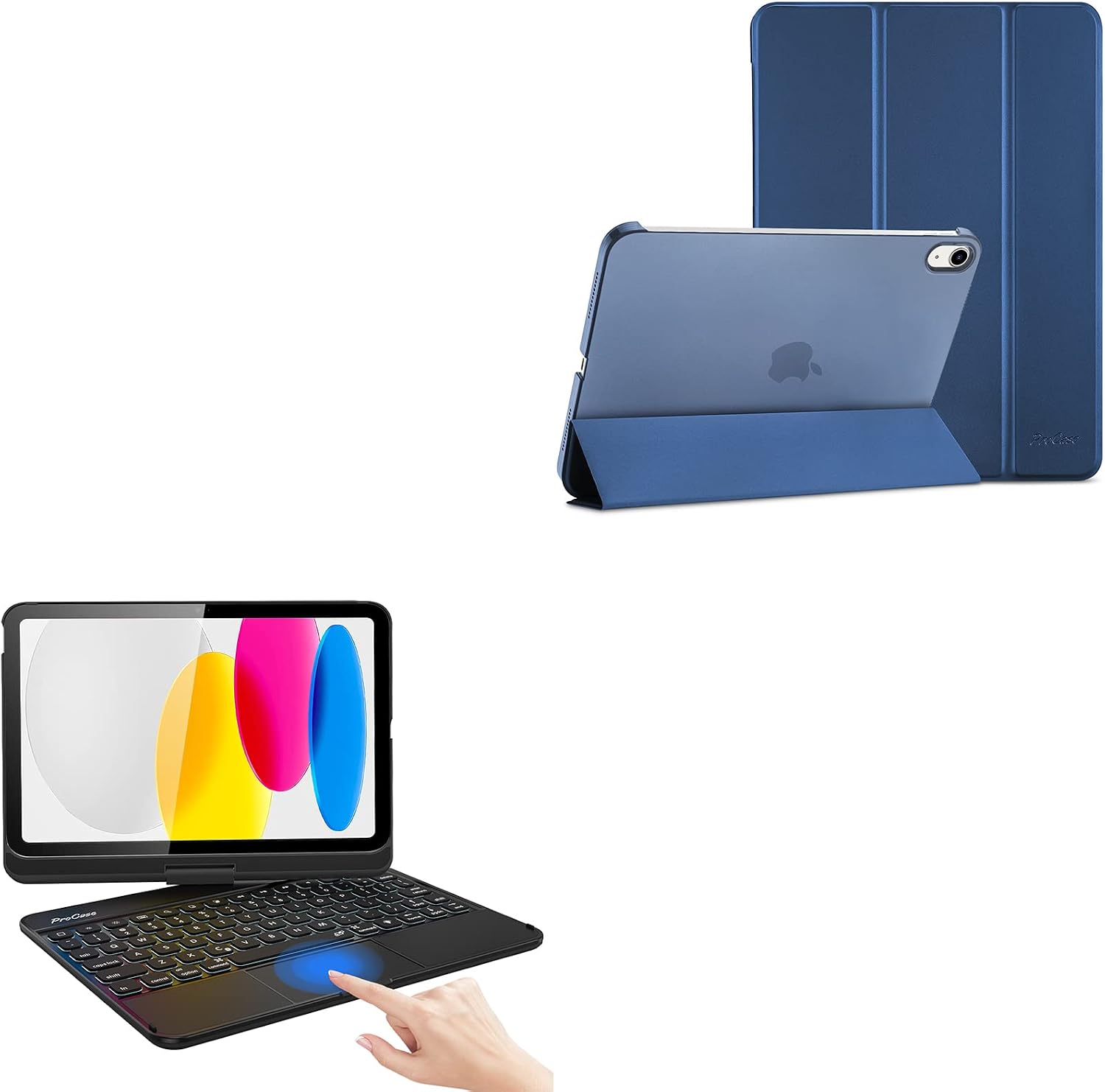 Amazon.com: Slim Stand Case Bundle with Keyboard Case with Touch ...