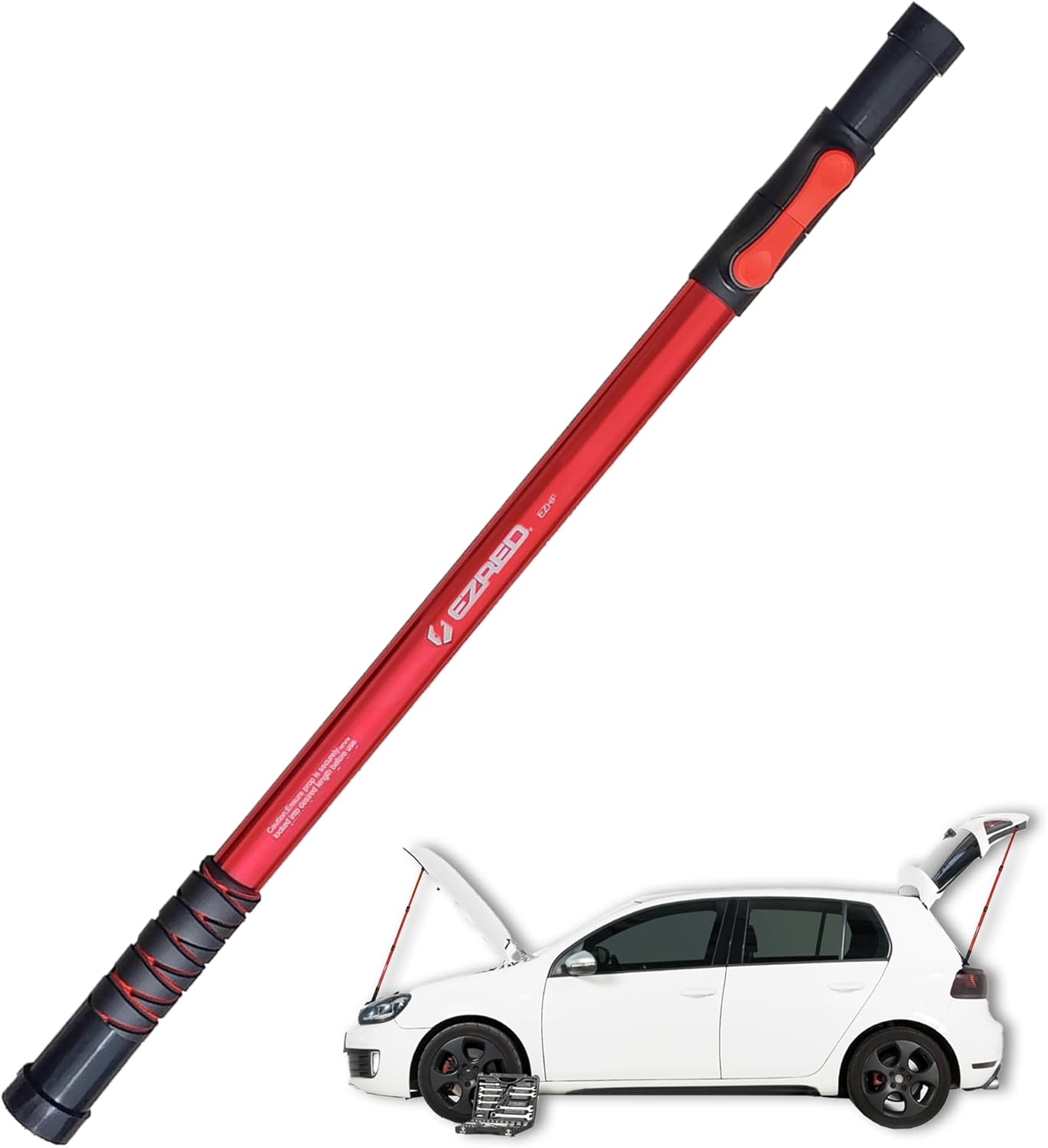 Amazon.com: EZ RED EZHP Extendable Aluminum Hood and Tailgate Prop, Red ...