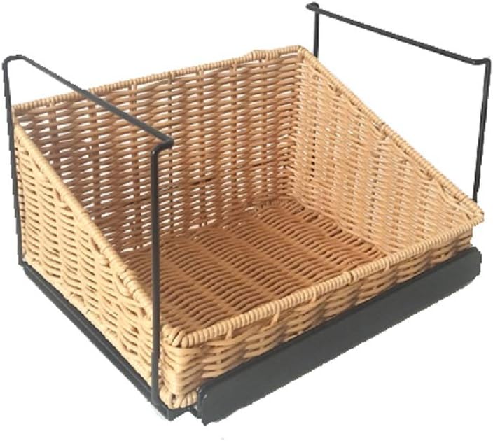 Amazon.com: Stack-able Basket - Black Stack-able Wicker Basket Counter ...