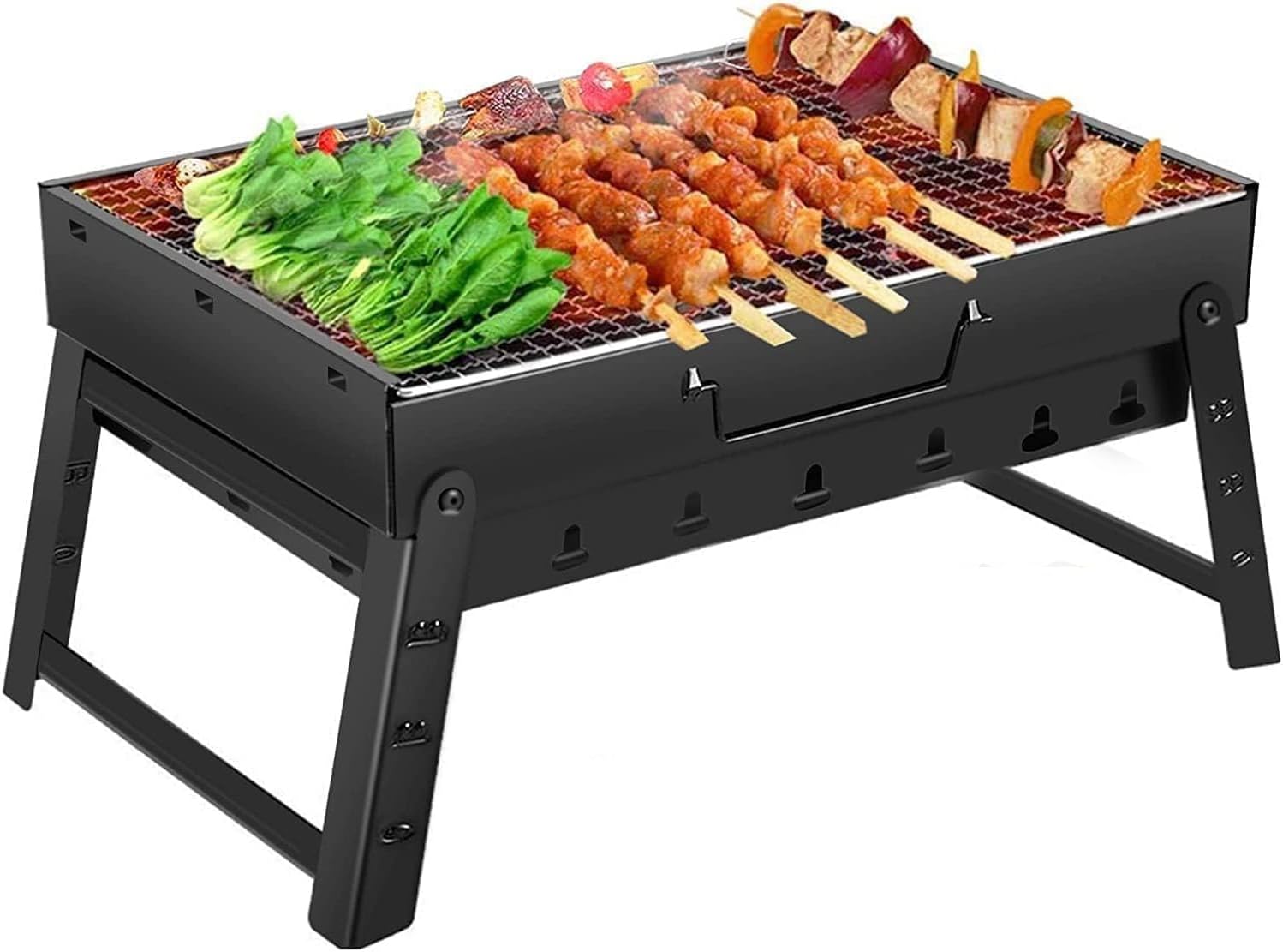 Amazon.com: SURPZON Charcoal Grill, BBQ Grill Folding Portable smoker ...
