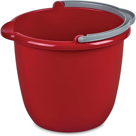 Amazon.com: Sterilite 10 Qt Spout Pail with Handle, Bucket for ...