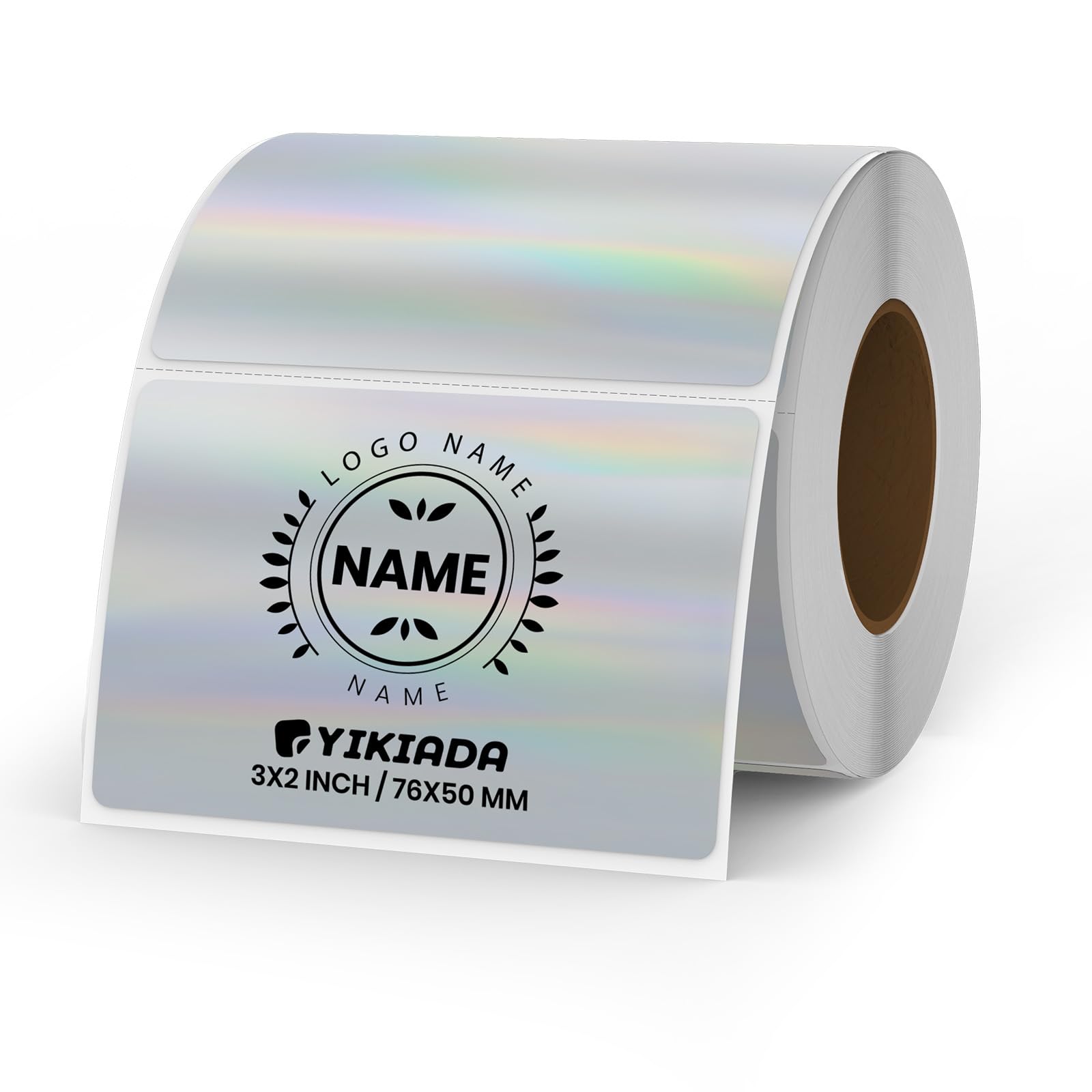 Snapklik.com : Silver Thermal Labels Vinyl 2 3 Inch Self-Adhesive ...