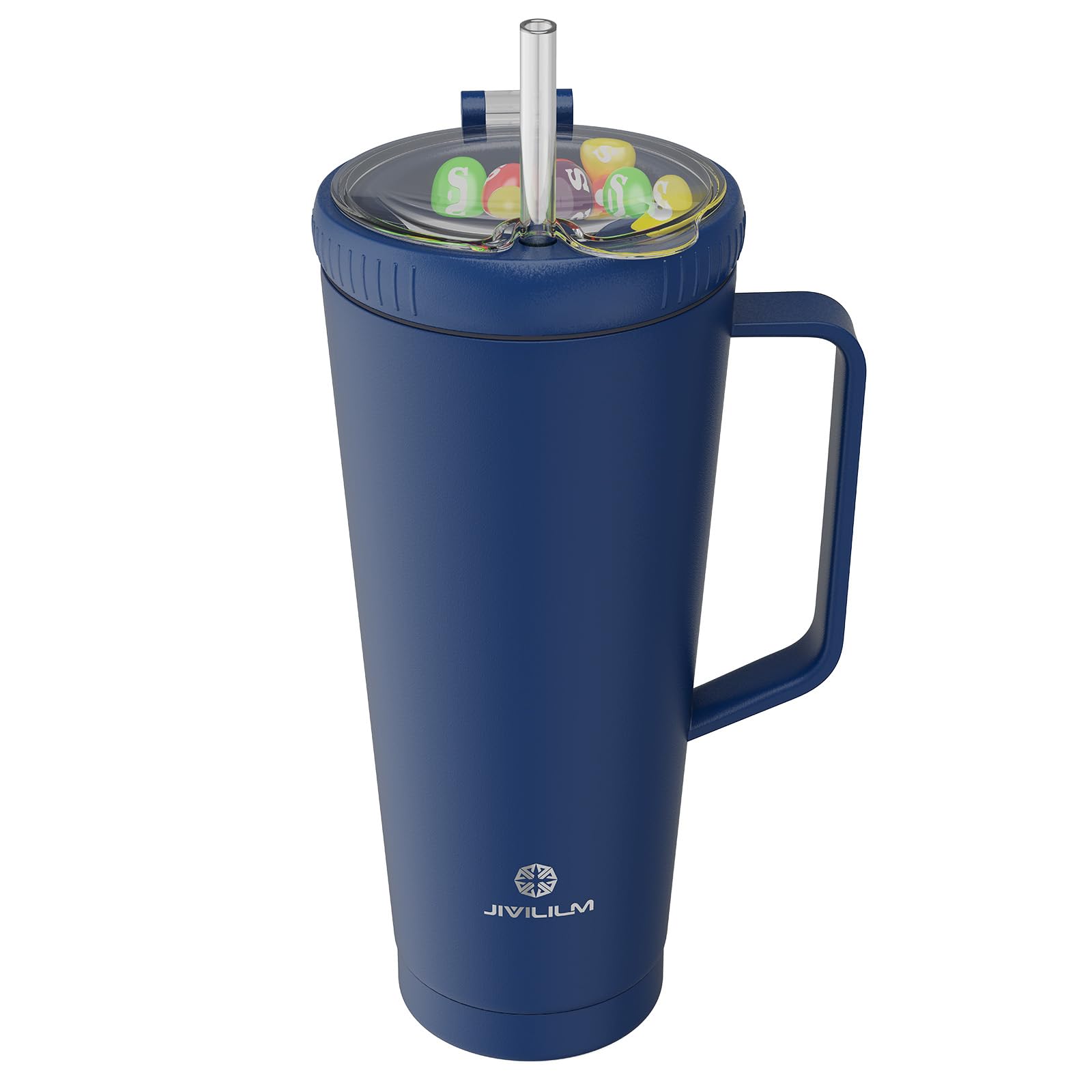 Amazon.com | JIVILILM 32 OZ 2 in 1 Stainless Steel Insulated Snack ...