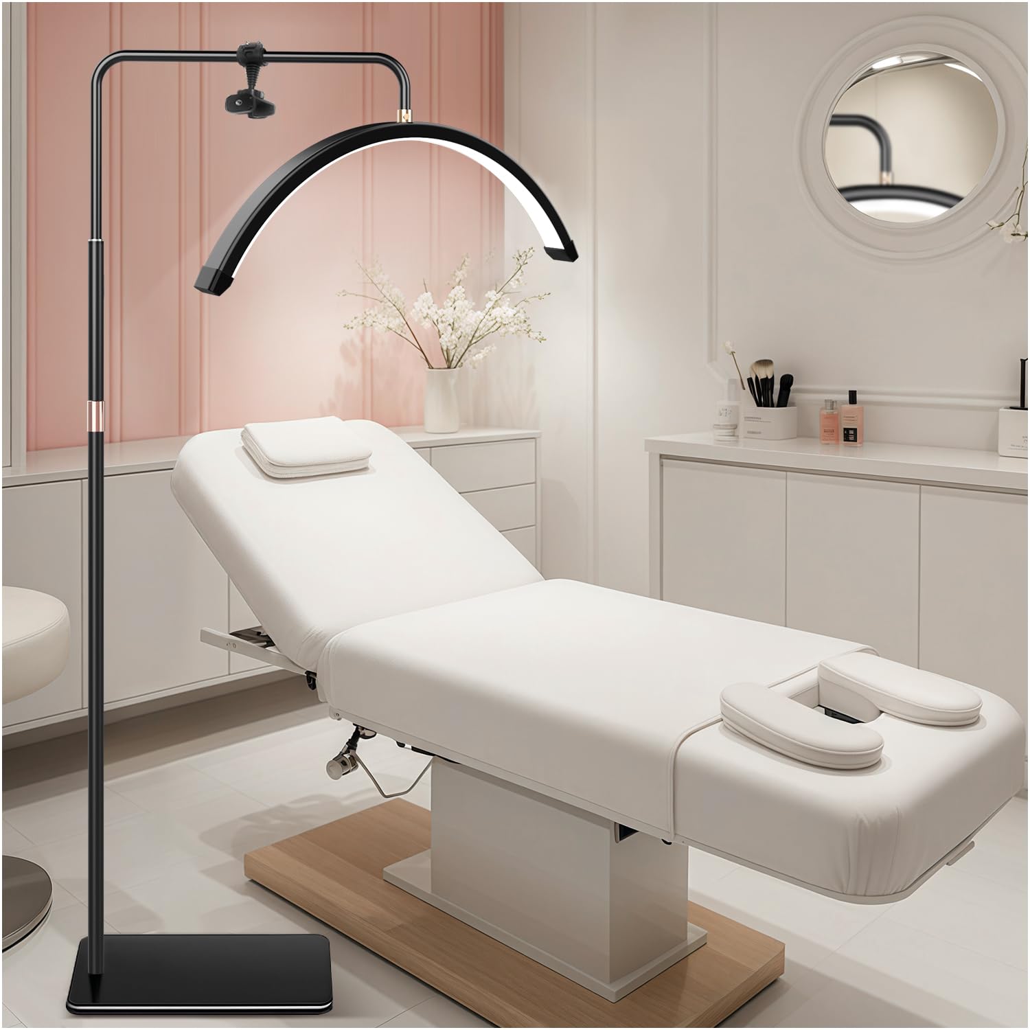 Amazon.com: Lash Light for Eyelash Tech-Esthetician Ring Light, Half ...