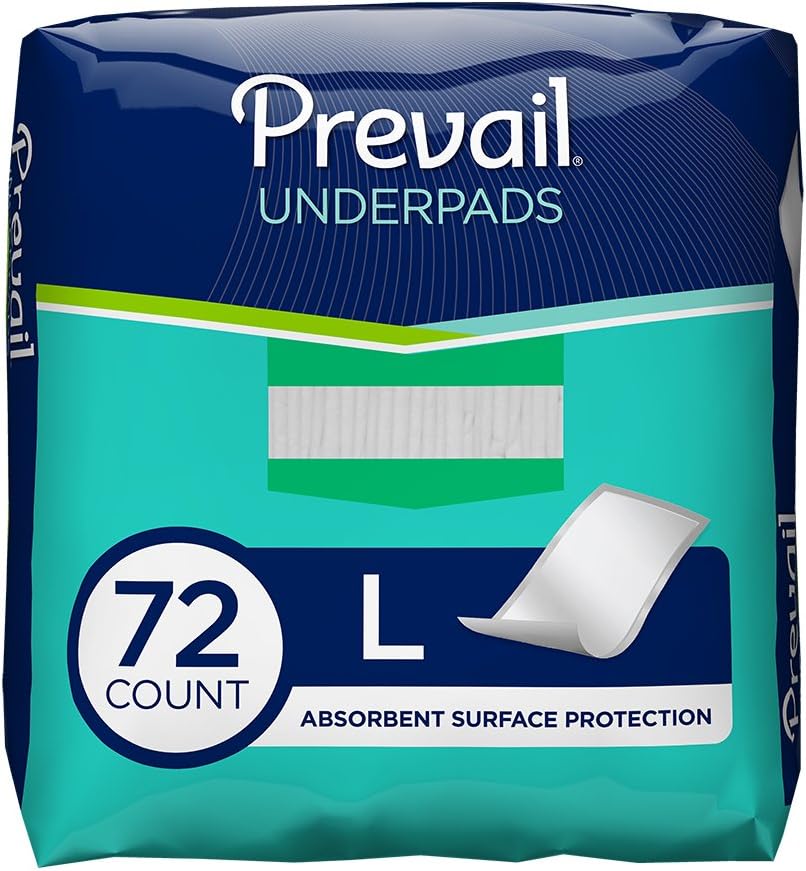 Prevail Fluff Incontinence Underpads 23"x 36", 72 Count : Health ...
