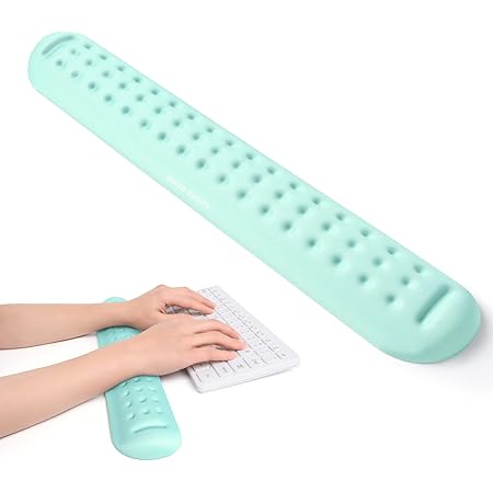 Amazon.com : 2 Pieces Ergonomic Wrist Rest Pad, Memory Foam Keyboard ...