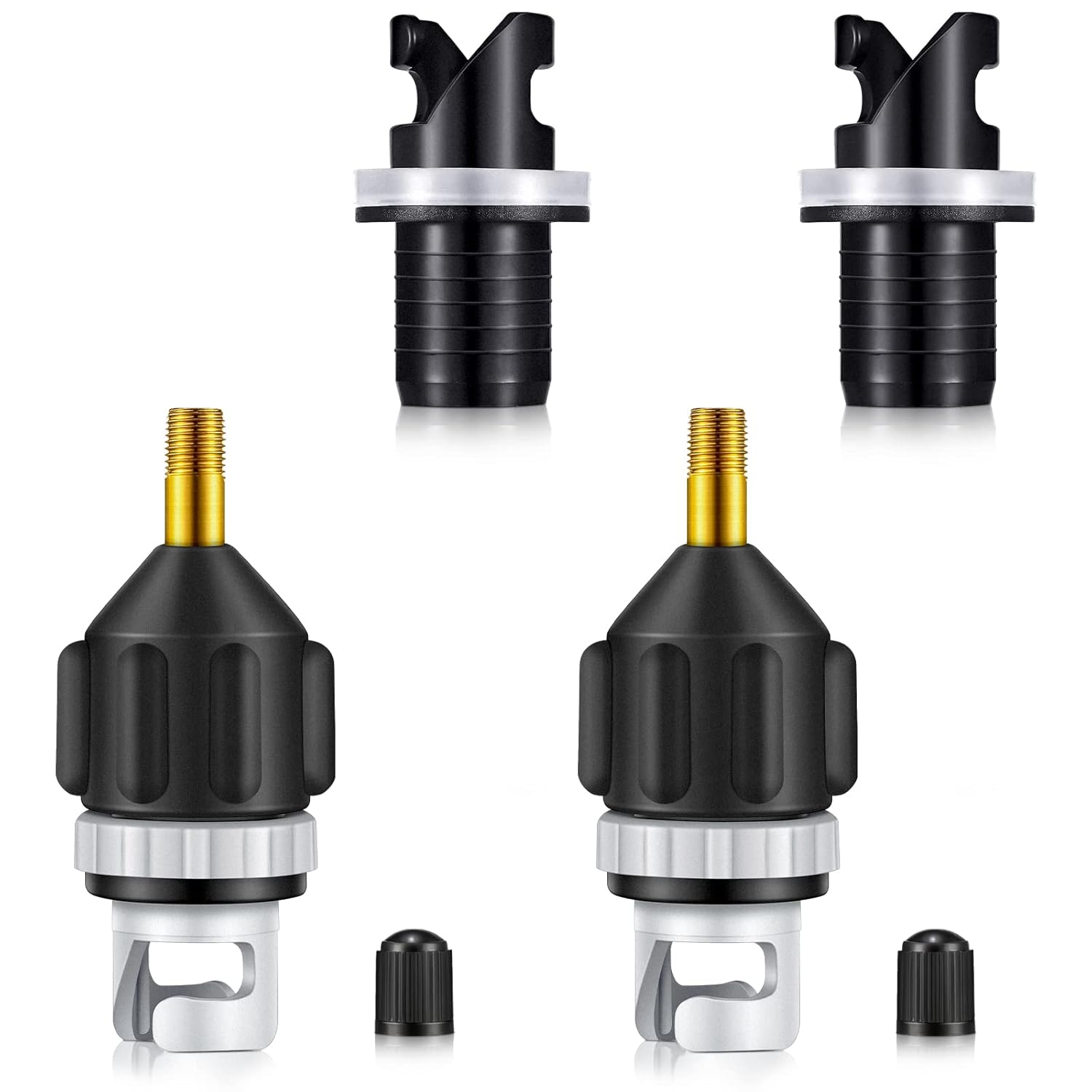 4 Pcs Inflatable Boat Sup Pump Adaptor Air Valve Adapter Set ...