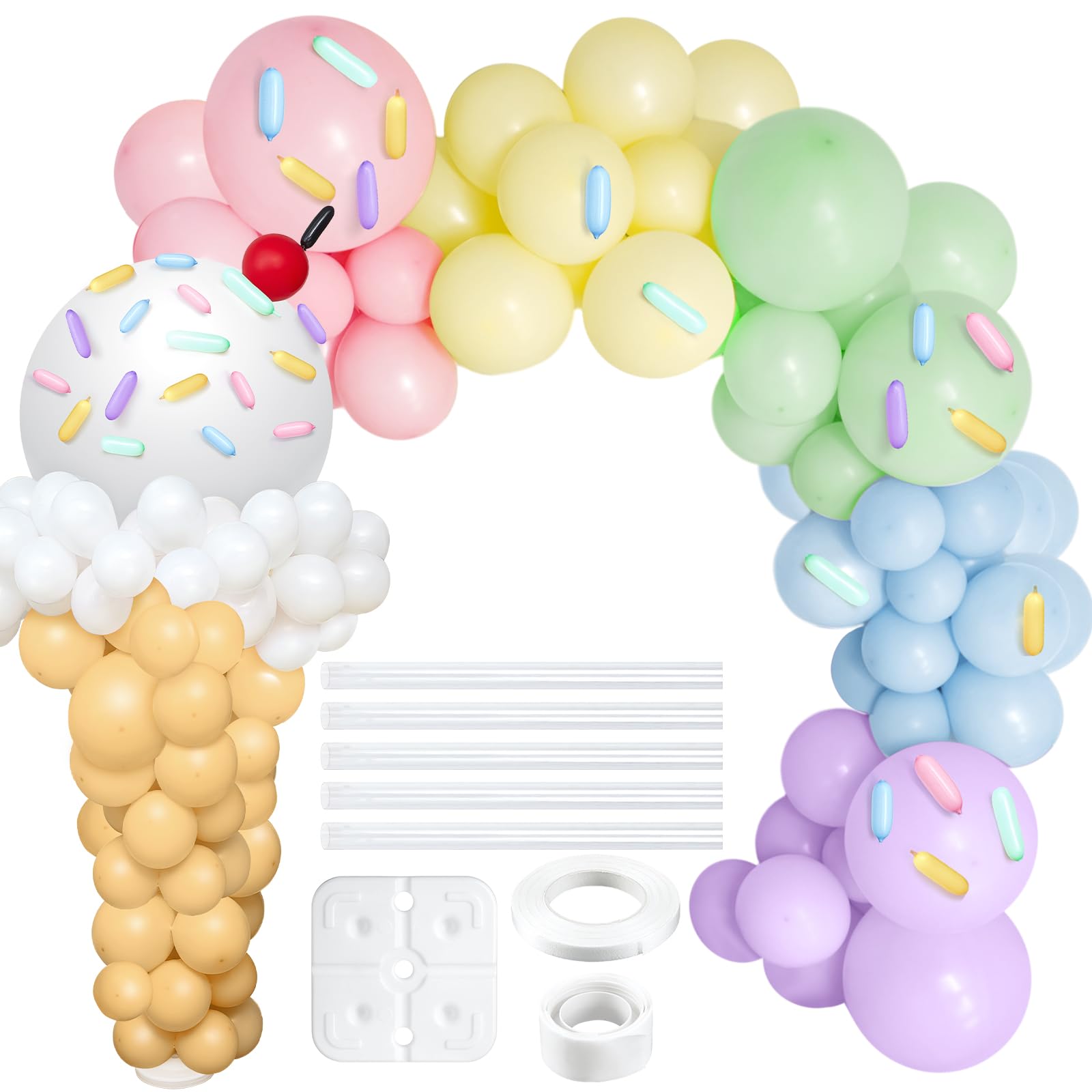Ice Cream Cone Balloon Arch Madison Balloon Garlands, Balloon Arches,