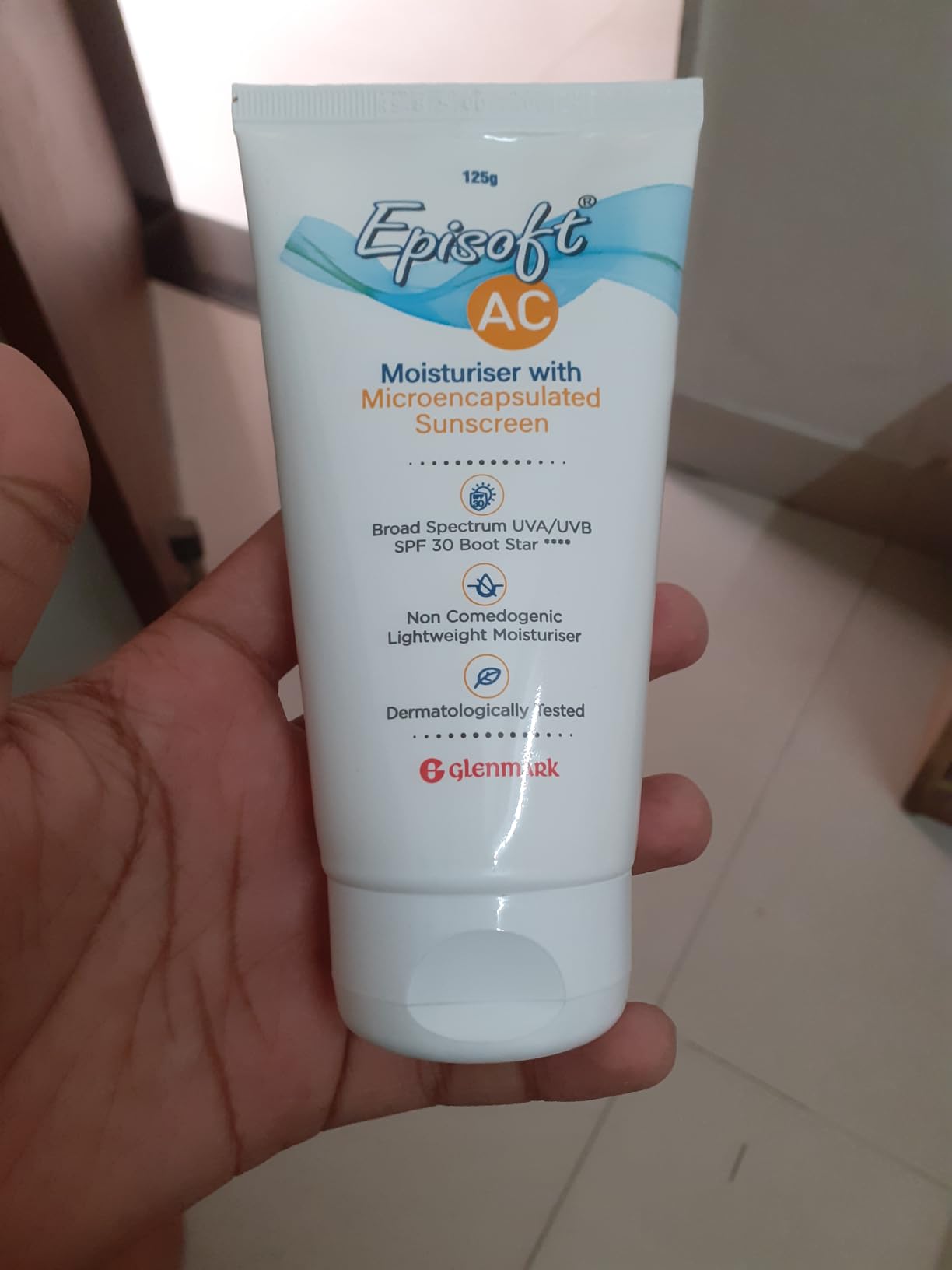 Episoft Glenmark Ac Moisturizer With Sunscreen, Spf 30+ For Sensitive ...