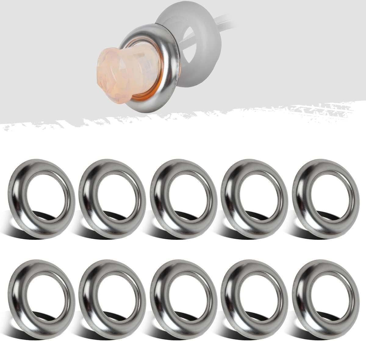 Amazon.com: Partsam 10cps 3/4" Round LED Marker Lights Bezels Cover ...