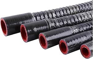 Amazon.co.jp: Intake Pipe Black ID 16 18 20 25 28 mm Silicone Flexible ...
