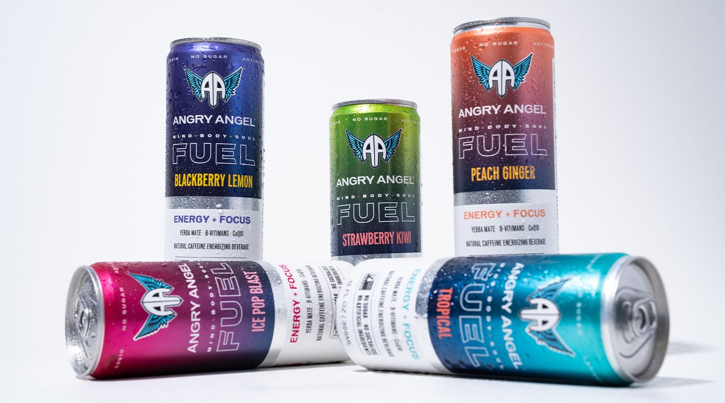 Amazon.com : Angry Angel Energy Drink - Multi Flavor (5 cans) Sample ...