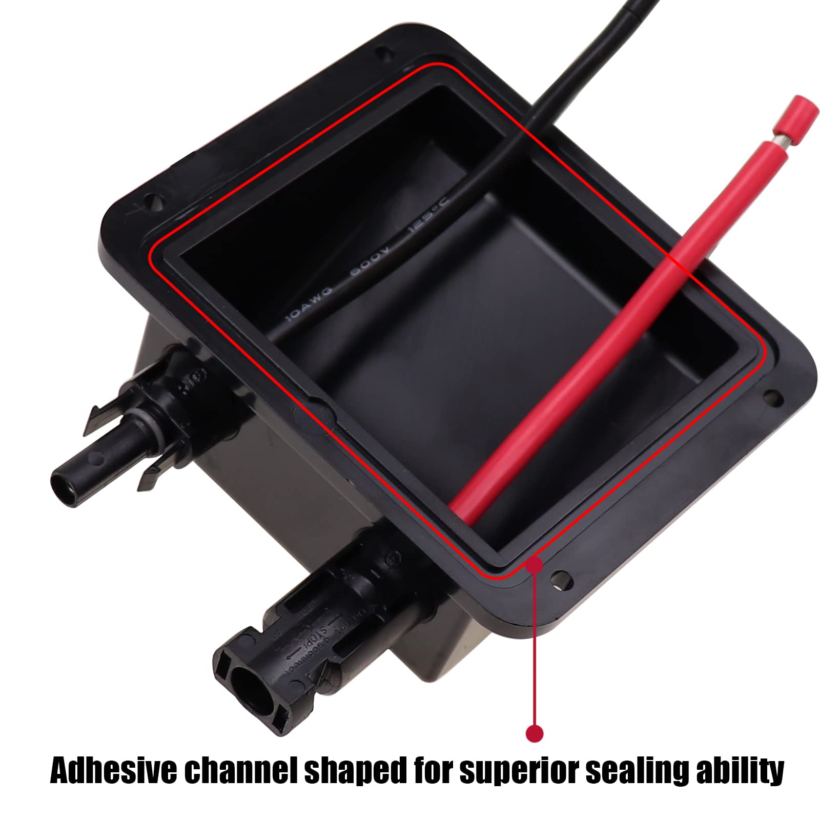 Snapklik.com : ZOOKOTO 0.33Ft 10 AWG Cable ABS UV Resistance Dual Cable ...
