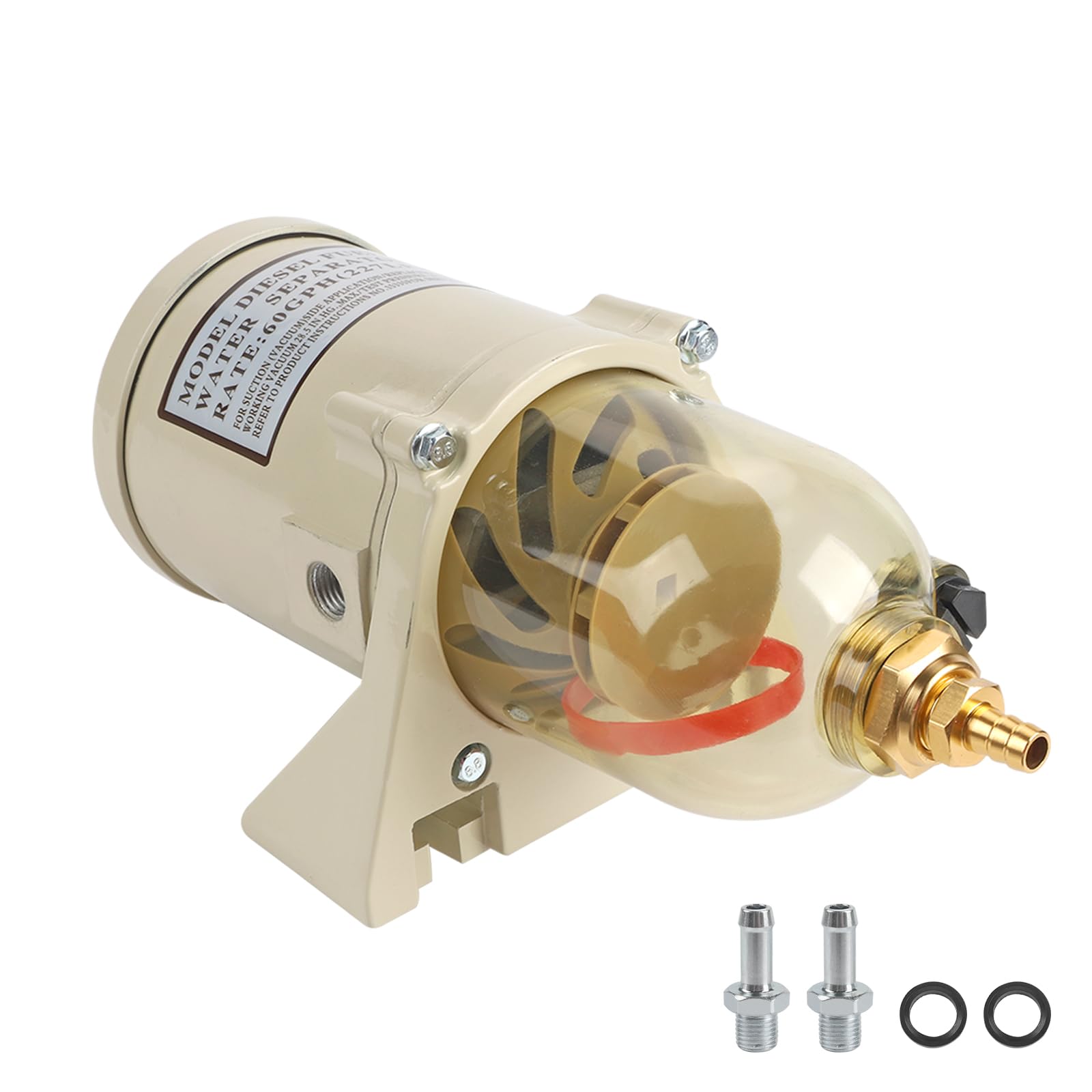 Amazon.com: Diesel Fuel Filter Oil Water Separator With Bolt Turbine ...