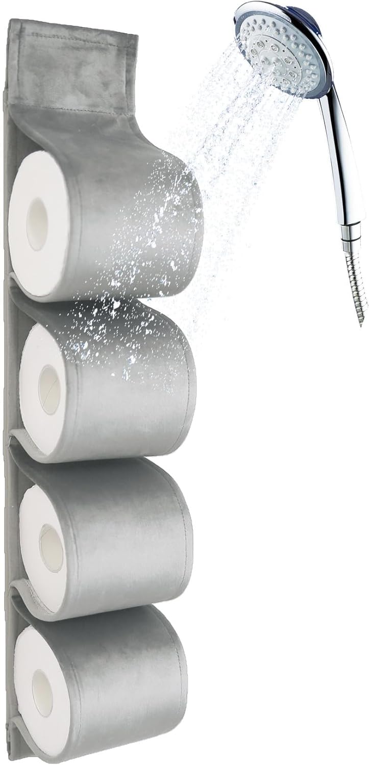 Amazon.com: AmazeCov Non Slip Toilet Paper Storage for Wall, Perfect ...