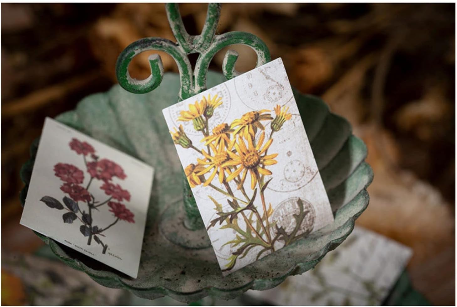 200 calcomanías adhesivas de flores vintage para decoración de diario ...