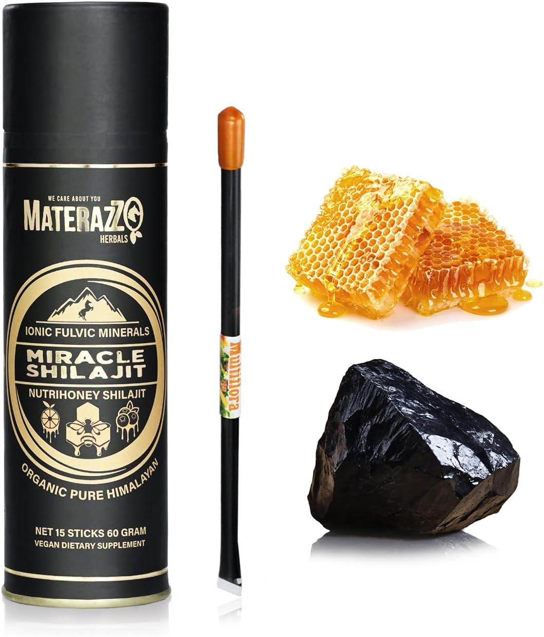 Amazon.com: Shilajit Infused Honey Sticks - Organic Energy Booster ...