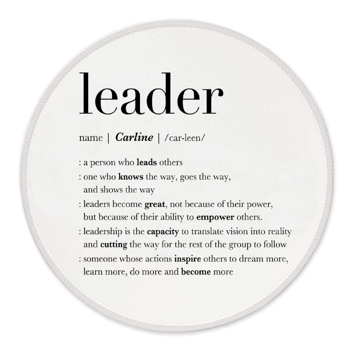 Amazon.com: Znzd Leader Definition Mouse Pad 7.9 x 7.9 Inch ...