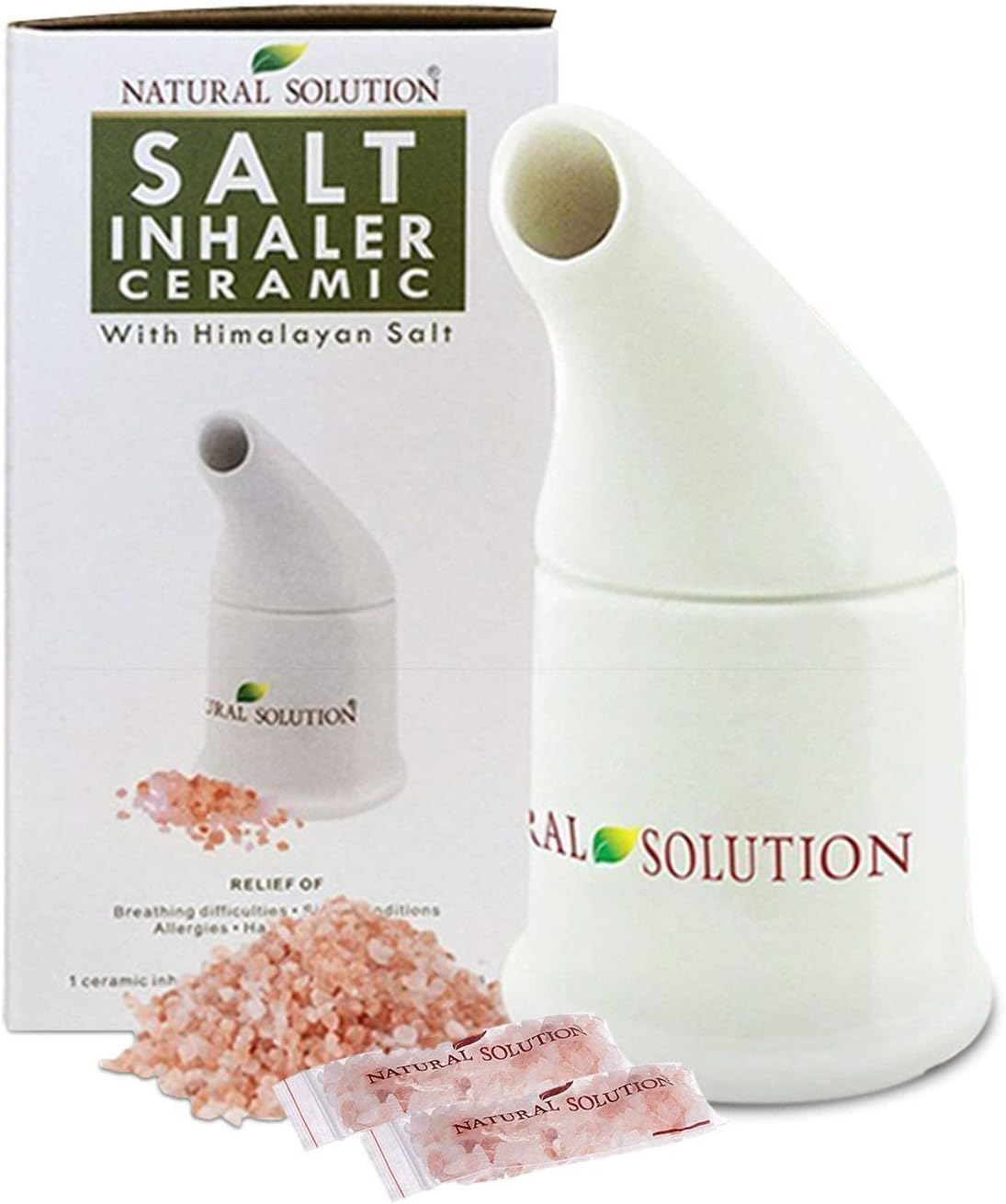 Amazon.com: Natural Solution Salt Inhaler Himalayan for Asthma and ...