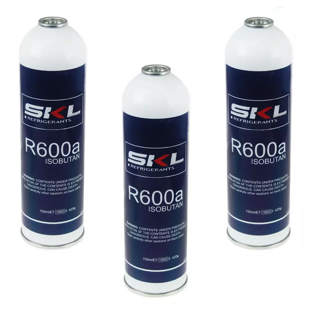 3x Fridge Freezer Compressor Refrigerant Isobutane Gas Canister ...
