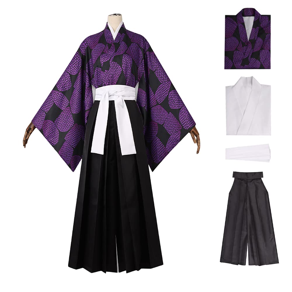 Buy Kokushibo Tsugikuni Michikatsu Cosplay Costume Kimono Robe for ...