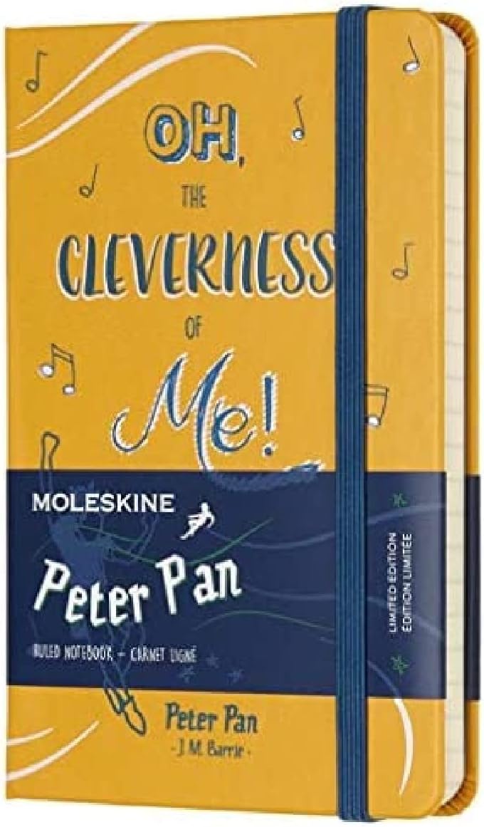 Moleskine Peter Pan Limited Edition Notebook, Ruled Notebook with Peter ...