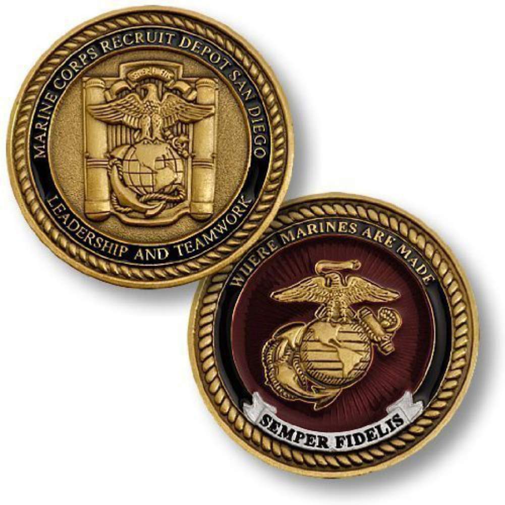 Amazon.com: U.S. Marine Corps Recruit Depot San Diego Challenge Coin
